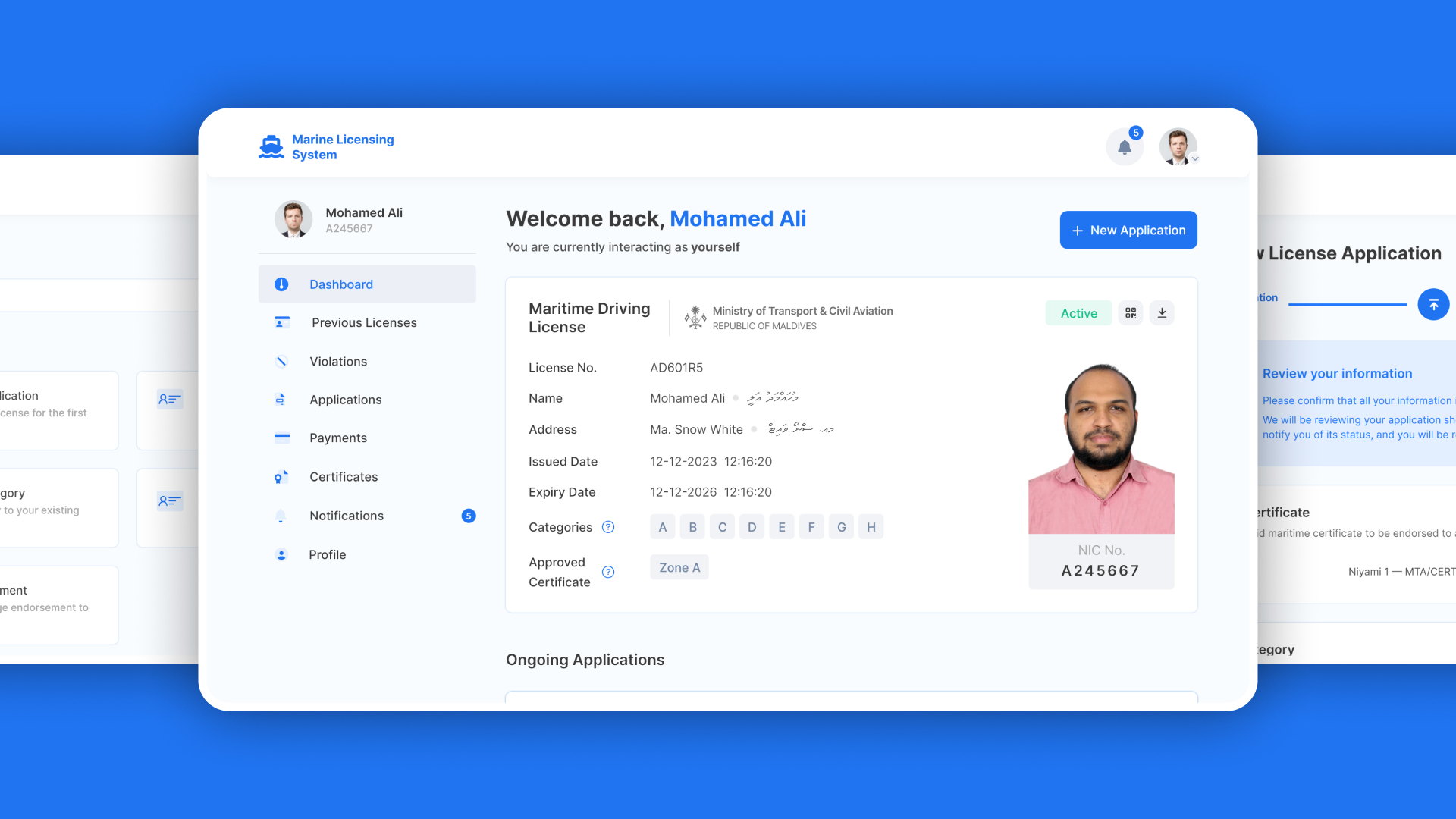Javaabu — Maldives Marine License System (MMLS)